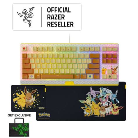 Jual Razer Pokemon Keyboard Mouse Pad Gaming Gear Bundle Di Seller Supermart Market