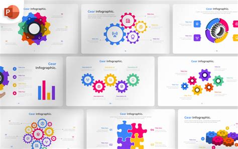 Gear Powerpoint Infographic Template Templatemonster