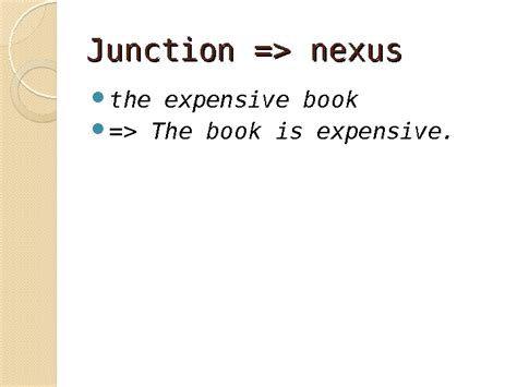 Sentence Analysis Lecture 3 1 Syntactic Relations In