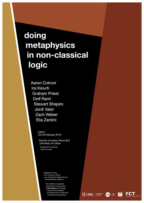 Doing Metaphysics In Non Classical Logic Workshop Cful
