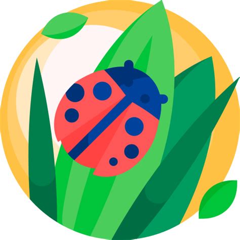 Ladybug Detailed Flat Circular Flat Icon