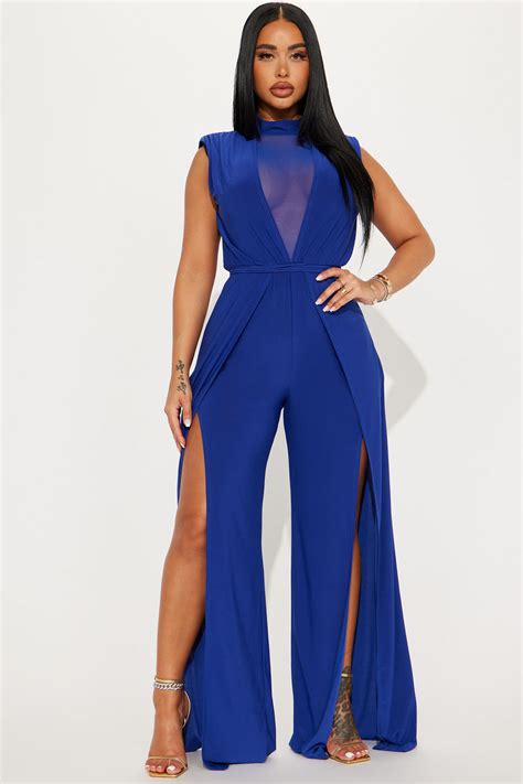 Miss Thang Jumpsuit Royal Fashion Nova Jumpsuits Fashion Nova