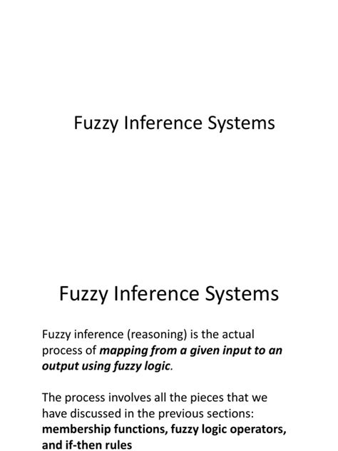 prezentacija fuzzy inference systems pdf fuzzy logic mathematical