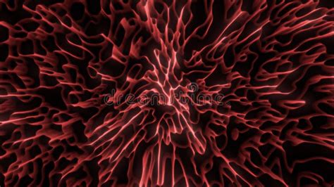 Abstract Flowing Smooth Fractal Waves Background Seaweed Like Stock