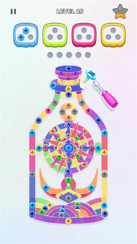 دانلود بازی Unscrew Nuts Sort Pin Puzzle اندروید بازار