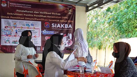 Calon PPK Bandar Lampung Lulus Seleksi Administrasi