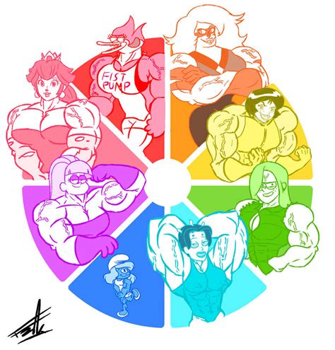 Muscular Colour Wheel Meme Finished By Fzak On Deviantart