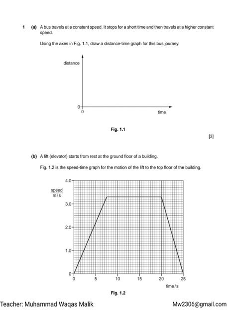 Motion Distance Velocity Displacement Acceleration Pdf