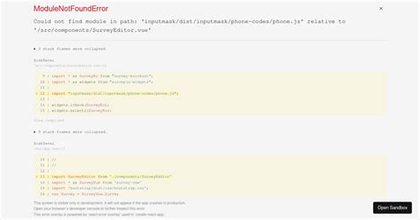 surveyjs editor examples codesandbox