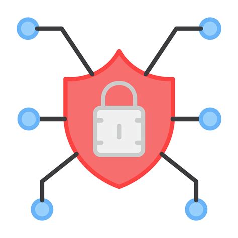 A Flat Design Icon Of Secure Network 40200745 Vector Art At Vecteezy