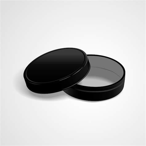 Premium Vector Round Metal Box