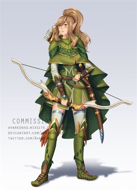 Comm Elf Ranger By Avareonart On Deviantart