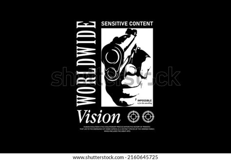 Streetwear Graphic Design Ideas Customize Typography Stock Vector