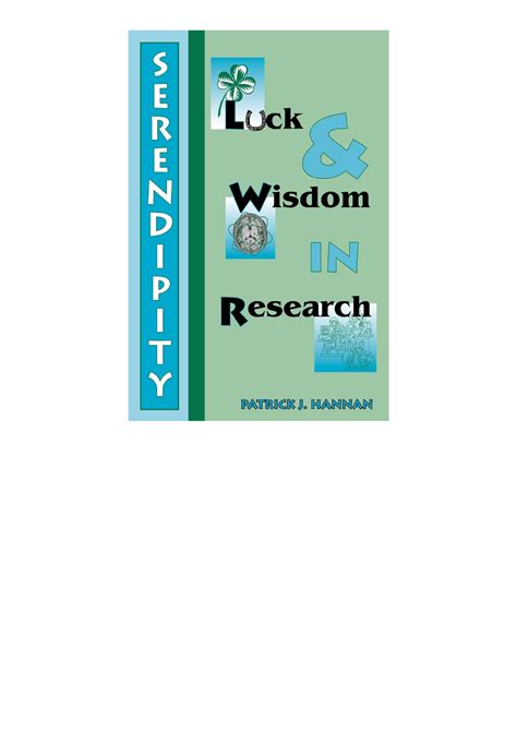 pdf serendipity luck and wisdom in research full serendipity luck