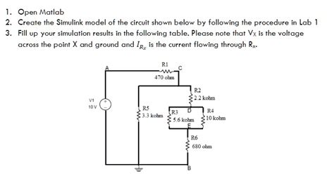 Solved 1 Open Matlab 2 Create The Simulink Model Of The Circuit