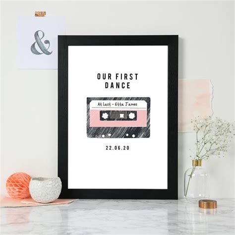 First Dance Cassette Tape Illustration Print