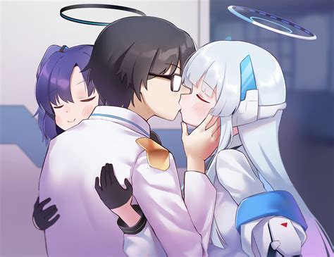 Sensei Yuuka Noa And Problem Solver Sensei Blue Archive Drawn By Bbk Bbkbebek7 Danbooru