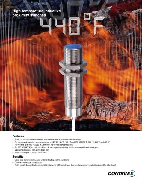 High Temp Proximity Switches Industrial Safety Controls Inc