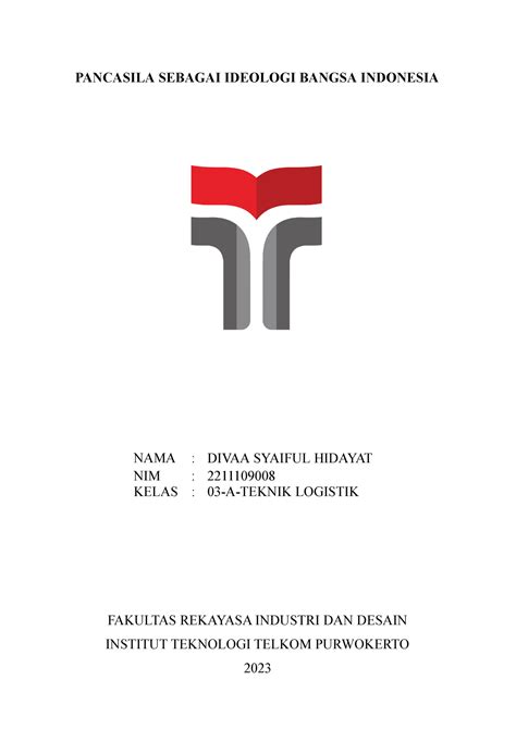 S1tl 03 A Pancasila Sebagai Ideologi Bangsa Indonesia S1 Teknik Logistik Divaa Syaiful Hidayat