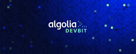 Adzembeh Joshua On Linkedin Algolia Devbit Get Integrated