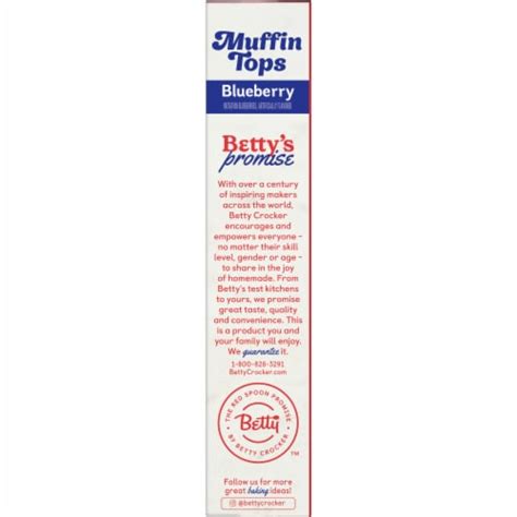 Betty Crocker Muffin Tops Mix Blueberry With Topping 119 Oz Kroger