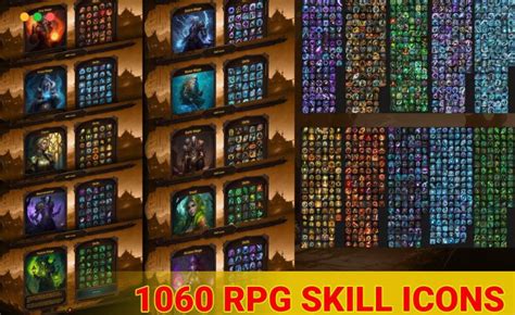 Unity 游戏技能图标 1060 Rpg Skill Icons Cgalpha