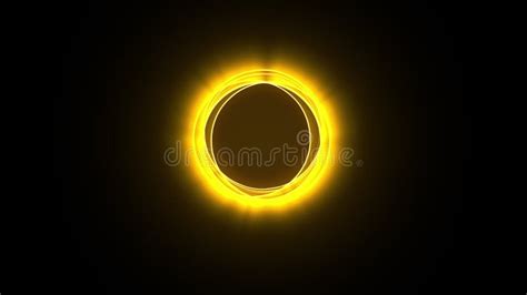 Futuristic 3d Animation Of Glowing Rotating Circles From Particles Stock Video Video Of