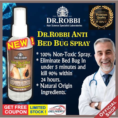 Dr Robbi Anti Bed Bug Spray 100 Safe And Natural Anti Bed Bug Solution 100ml Shopee Malaysia