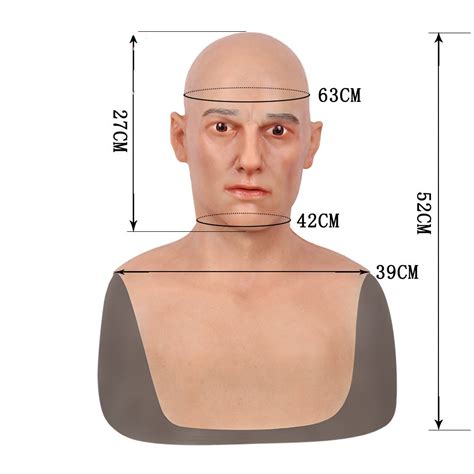 Realistic Male Mask Artificial Silicone Adult Full Head Masks