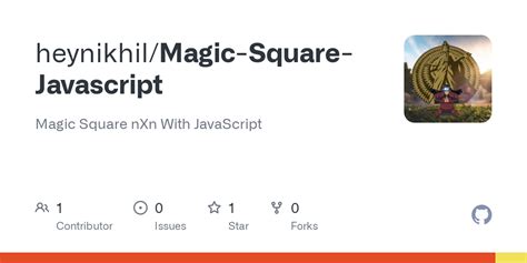 GitHub Heynikhil Magic Square Javascript Magic Square NXn With