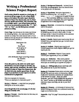 FREE Template For Writing A Science Report Common Core By Dr Mitch Goodkin