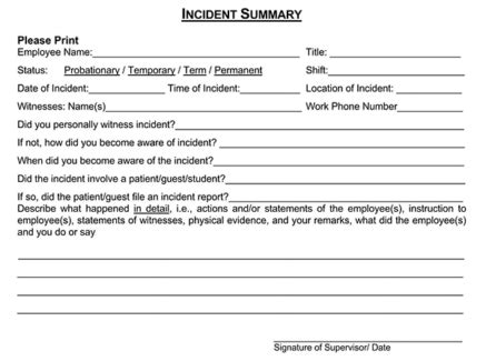 Employee Write Up Forms Format Types Guide And Tips