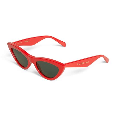 Céline Cat Eye Sunglasses In Acetate Red Sunglasses Céline Eyewear Avvenice