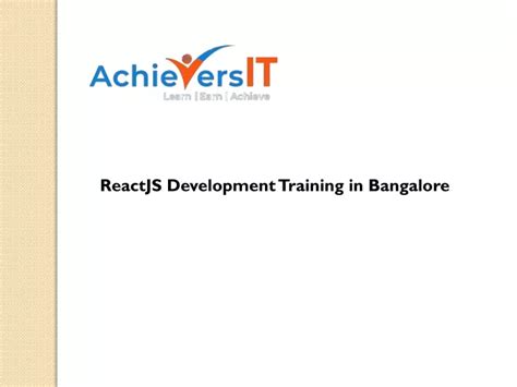 Ppt React Js 1 Powerpoint Presentation Free Download Id11363061