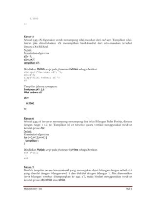Matlab Tutor Sns Utama Pdf