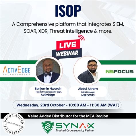 Activedge Technologies Limited On Linkedin Activedgetech Synaxtech Isop Nsfocus