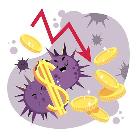 Free Vector Coronavirus Economy Impact Concept