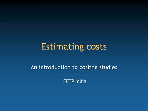 ppt estimating costs powerpoint presentation free download id 5504646