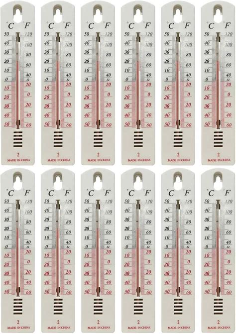 Amazon Room Thermometer Indoor Set Of12 Wall Mounted Thermometer