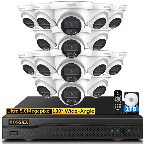 5 0mp Definition Full Hd Wired Security Camera System Outdoor Dome H