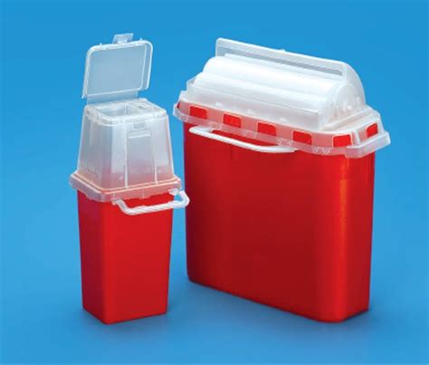 Square Red Sharp Collectors Sharp Containers Capacity 1 5 L And 5 L