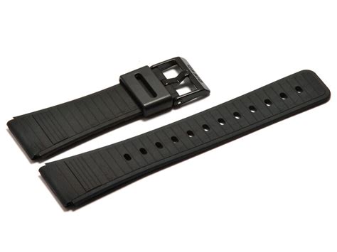 Genuine Casio Replacement Black Resin Watch Strap For Dbc 63 Dbc 63b
