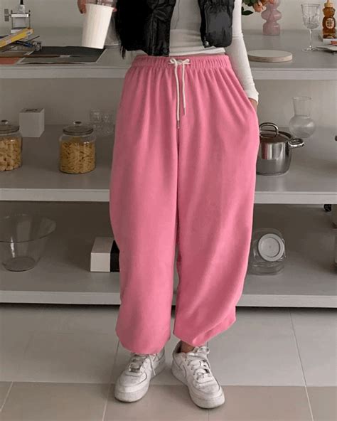 후리스뽀글이 조거팬츠 스트링 투웨이 기모 겨울 트레이닝 팬츠 바지 Y2k 와이드 일자 츄리닝 후리스조거팬츠 기모조거팬츠 아메카지 에이블리