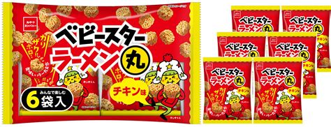 Jp 【公式】おやつカンパニー ベビースター ラーメン丸チキン味6袋入 132g×15袋 ひとくち 食べきり シェア