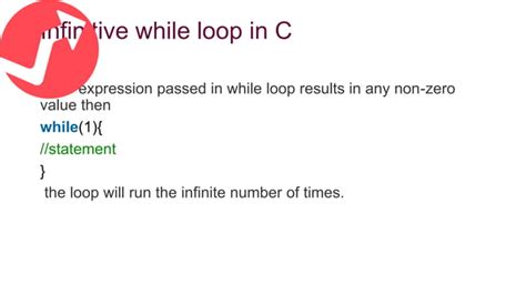 While Loop In Cpptx