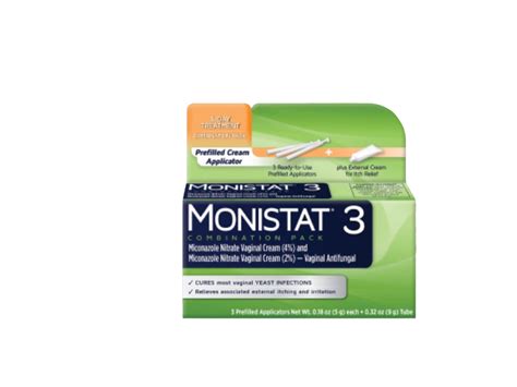 Monistat Miconazole Nitrate Vaginal Antifungal 4 And 2 Cream 053 Oz