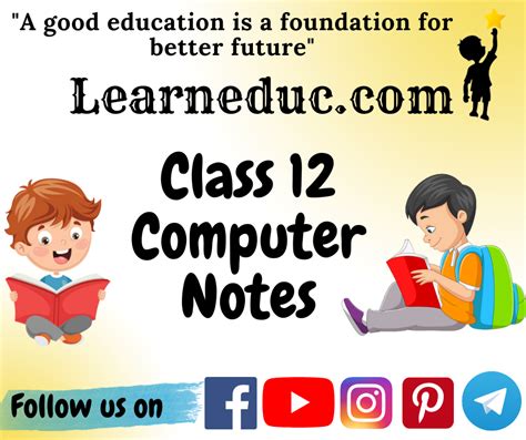 Class 12 Computer Notes
