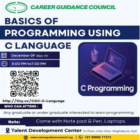 Career Guidance Council Cgc On Linkedin Clanguage Programming