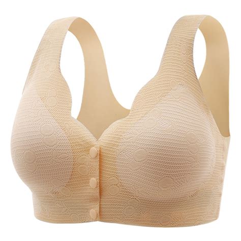 Jggspwm Front Closure Bras For Ladies Bras Front Snaps Seniors Snap