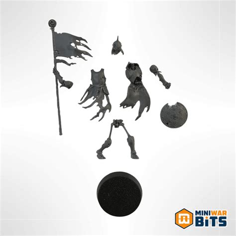 Deathrattle Skeleton Standard Bearer Single Figure Miniwar Bits